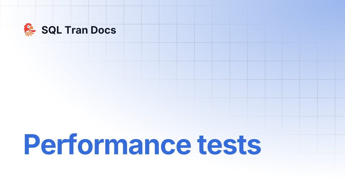 Performance Tests Sql Tran Docs 8887